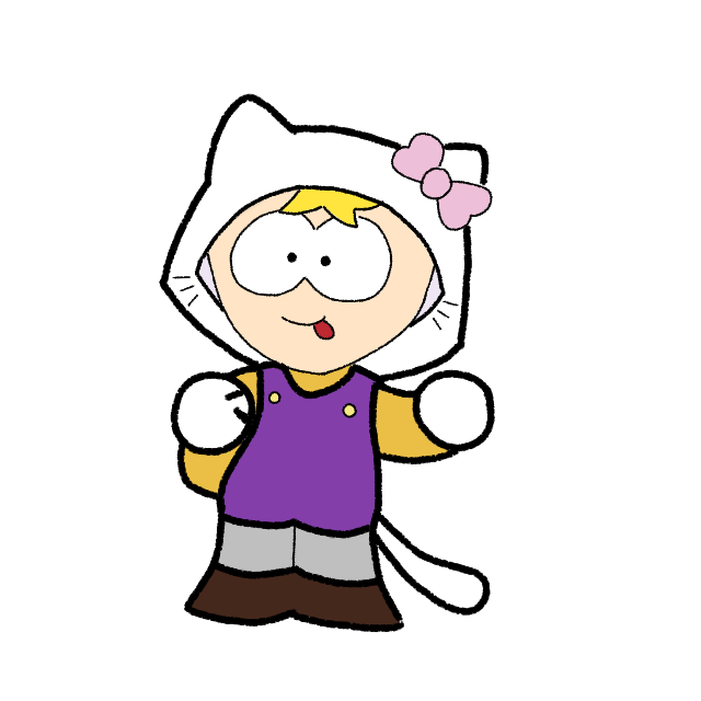 butters hello kitty yippie - ibisPaint