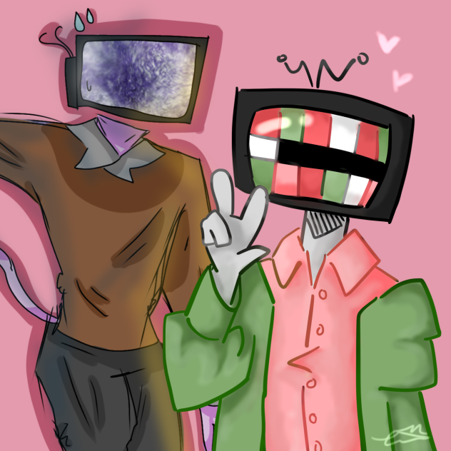 Tv head collab - ibisPaint