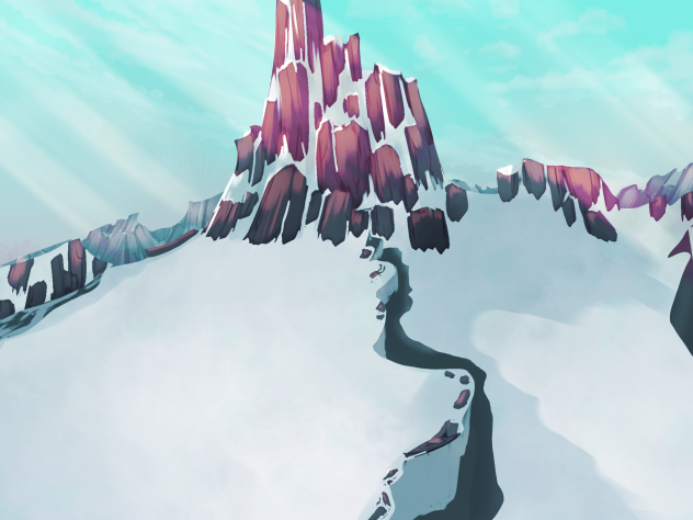 IBM2512 Mountain top winter - ibisPaint