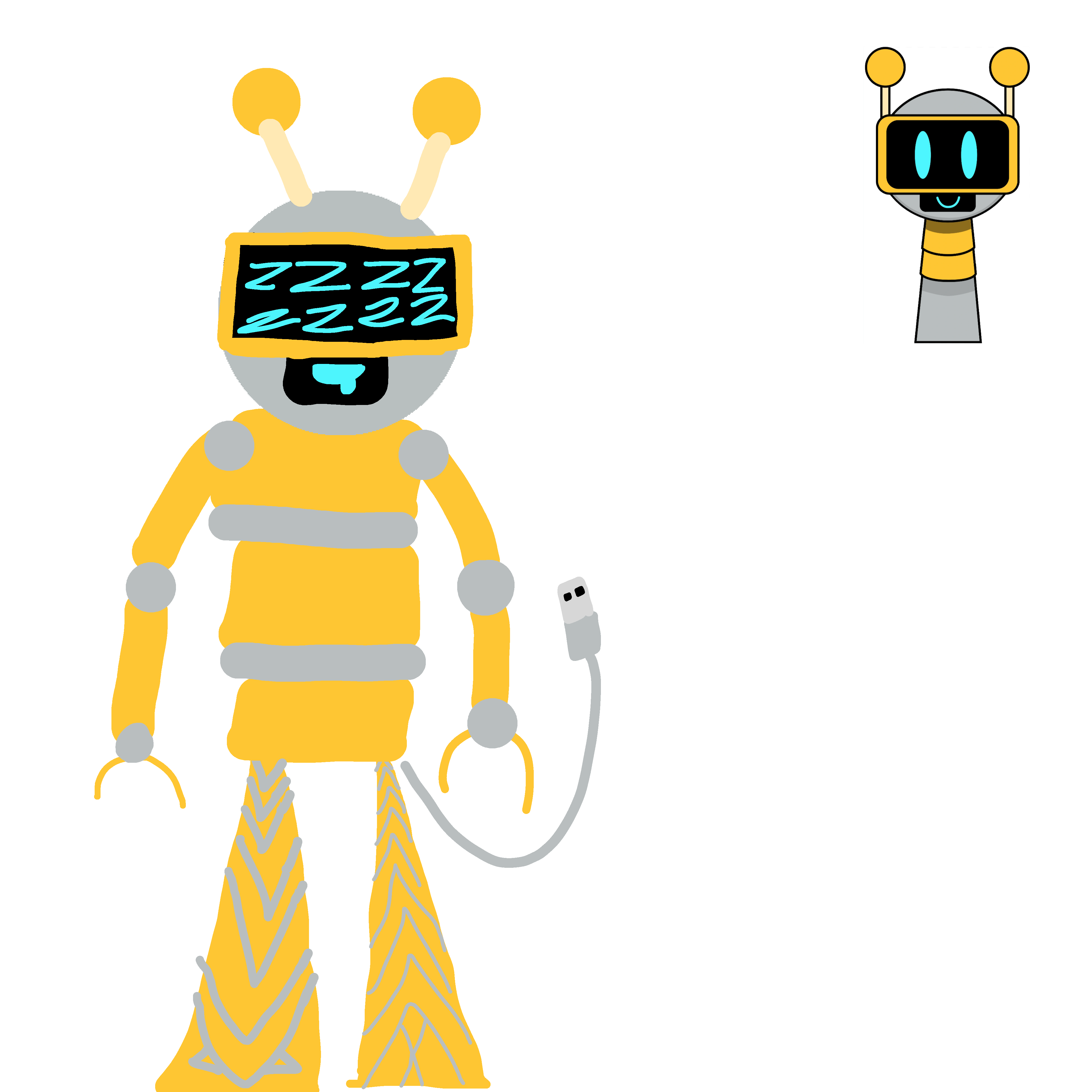my depiction of funbot - ibisPaint