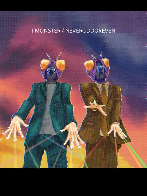 I monster album cover redraw - ibisPaint