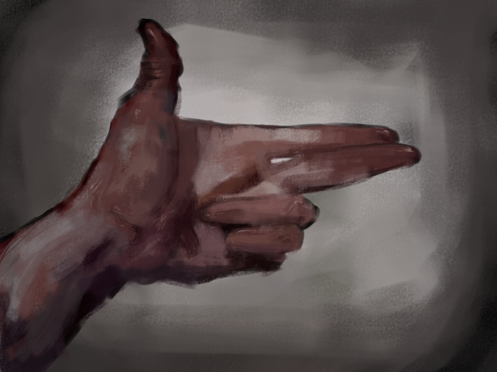 Hand making a Gun pose - ibisPaint
