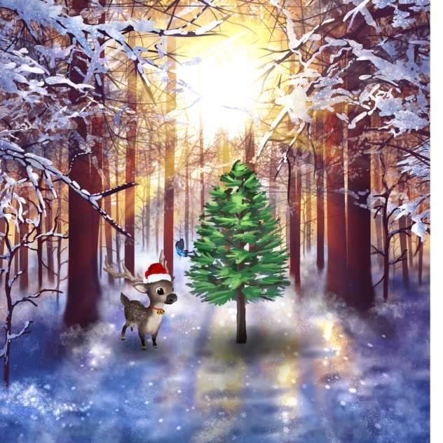 Winter scenary - ibisPaint