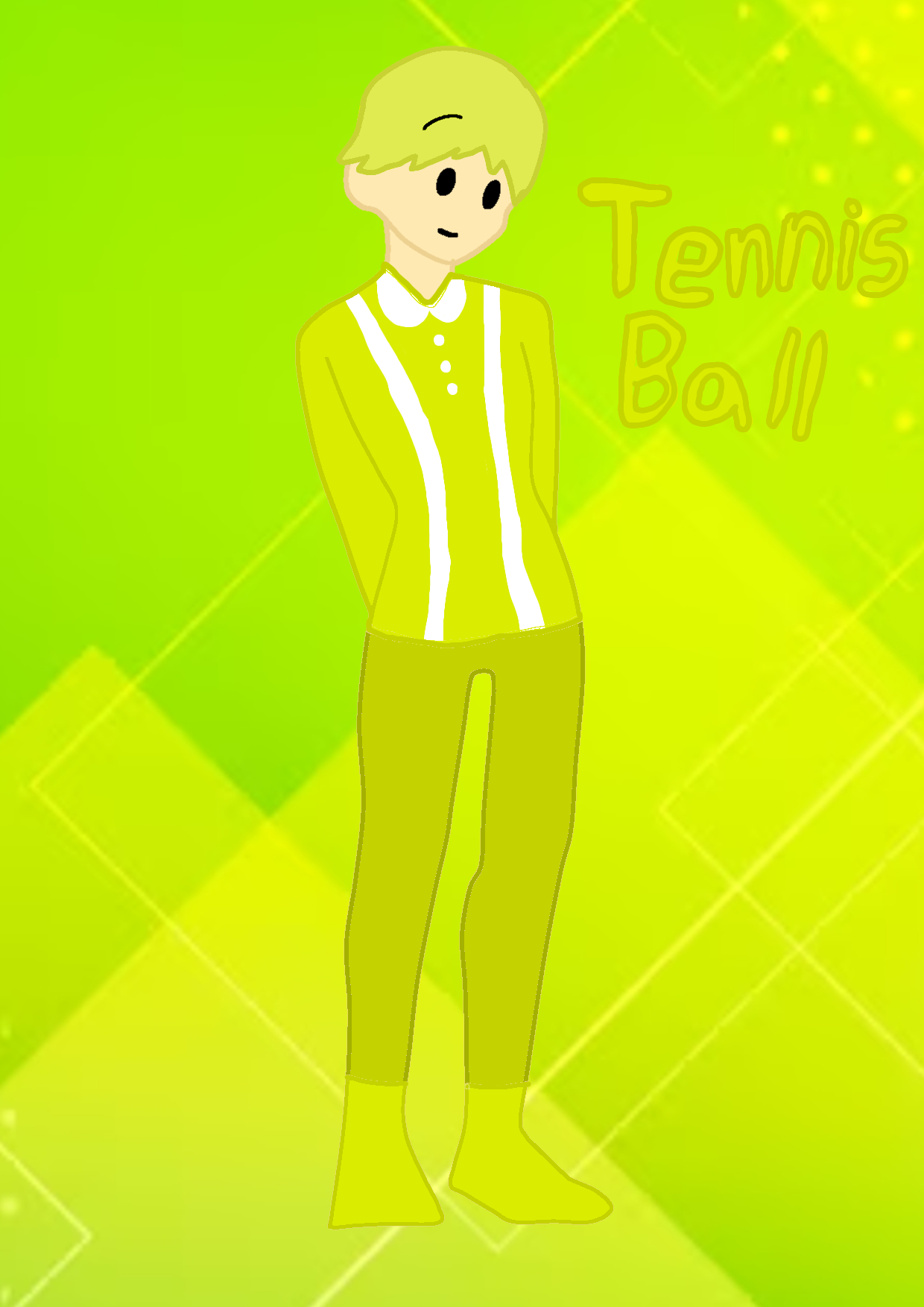 🟡 Bfdi Tennis ball as human 🟢 - ibisPaint