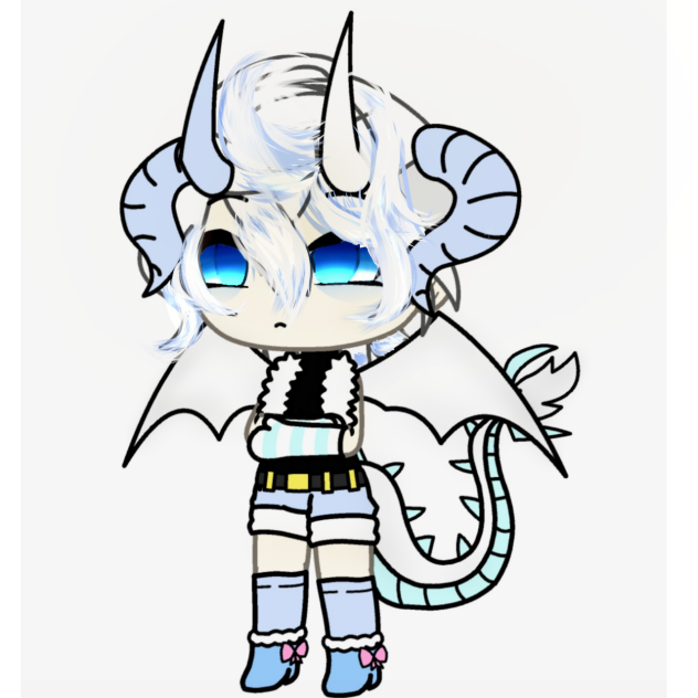 my ice dragon oc - ibisPaint