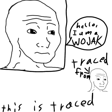 Drawing a wojak! - ibisPaint