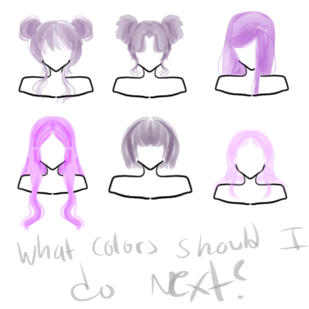 Purple hair - ibisPaint