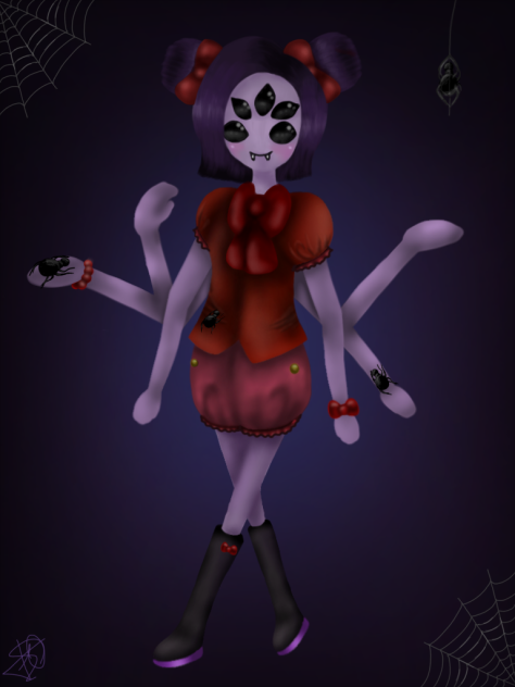 30 muffet undertale speedpain - ibisPaint