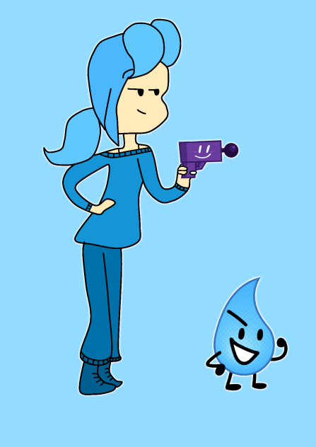 💧 Bfdi Teardrop as human 💧 - ibisPaint