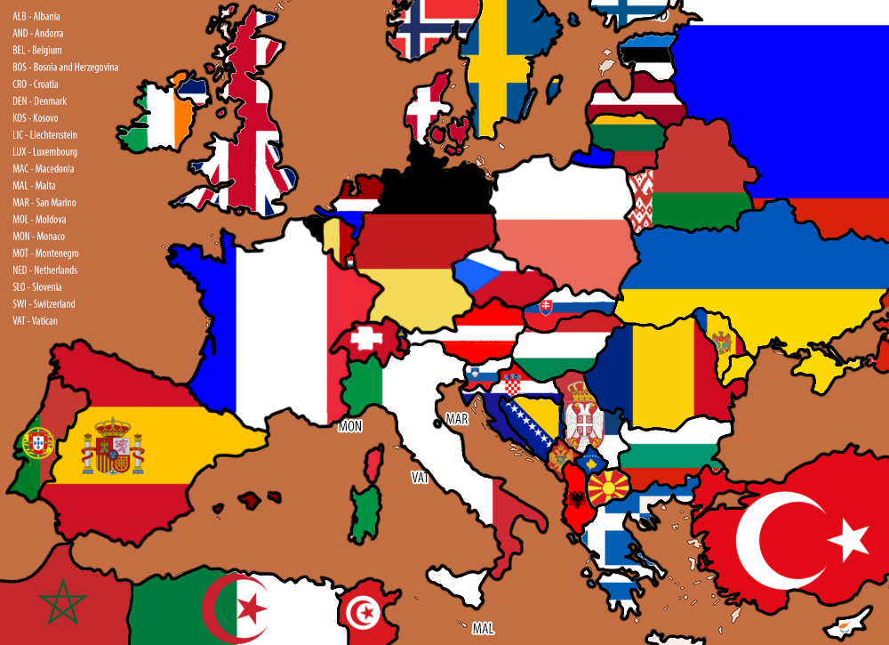 Map of Europe (Version 2.0) - ibisPaint