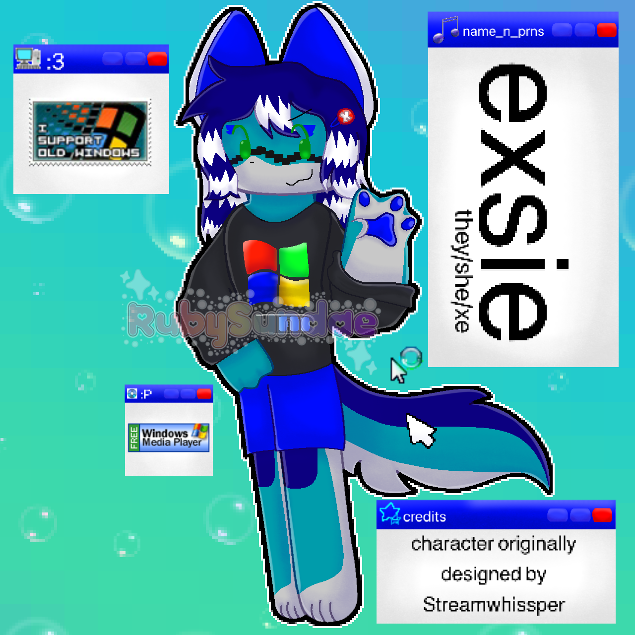 Webcore Fox OC 💙💿 - ibisPaint