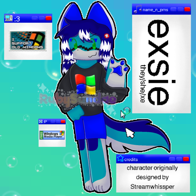 Webcore Fox OC 💙💿 - ibisPaint