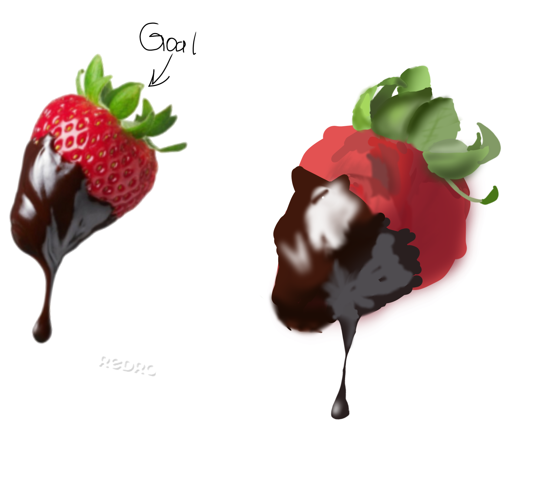 Seedless Chocolate Covered Strawberry - ibisPaint