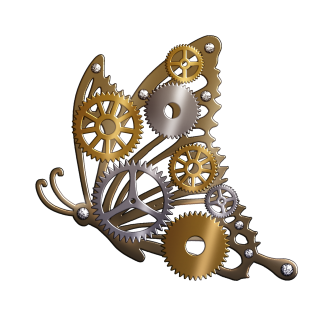 Steampunk butterfly accessory 2b - ibisPaint