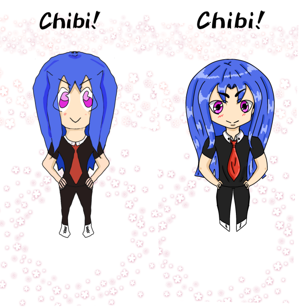 Chibi then Chibi now - ibisPaint