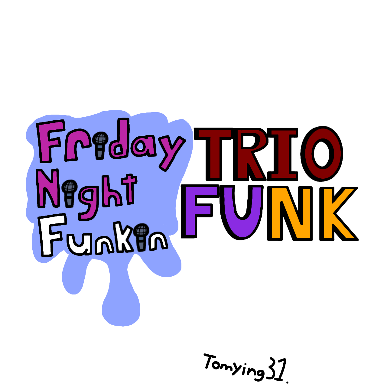 Friday Night Funkin' TRIO FUNK concept - ibisPaint
