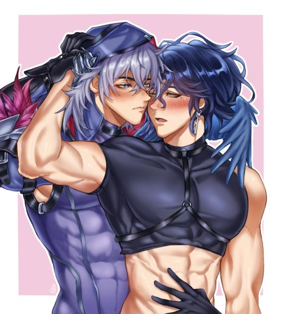 Couple commission 💜💙 - ibisPaint