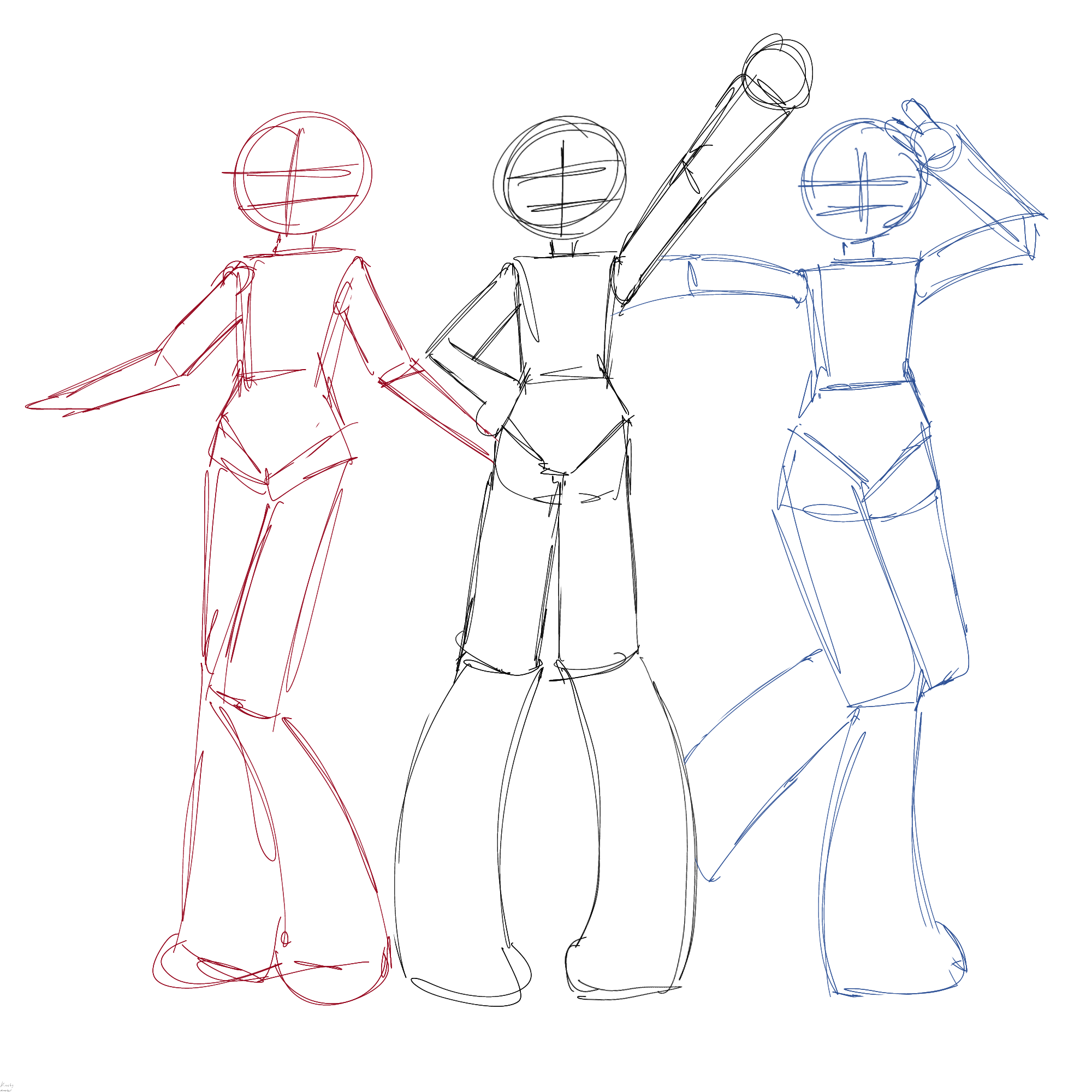 random trio collab - ibisPaint