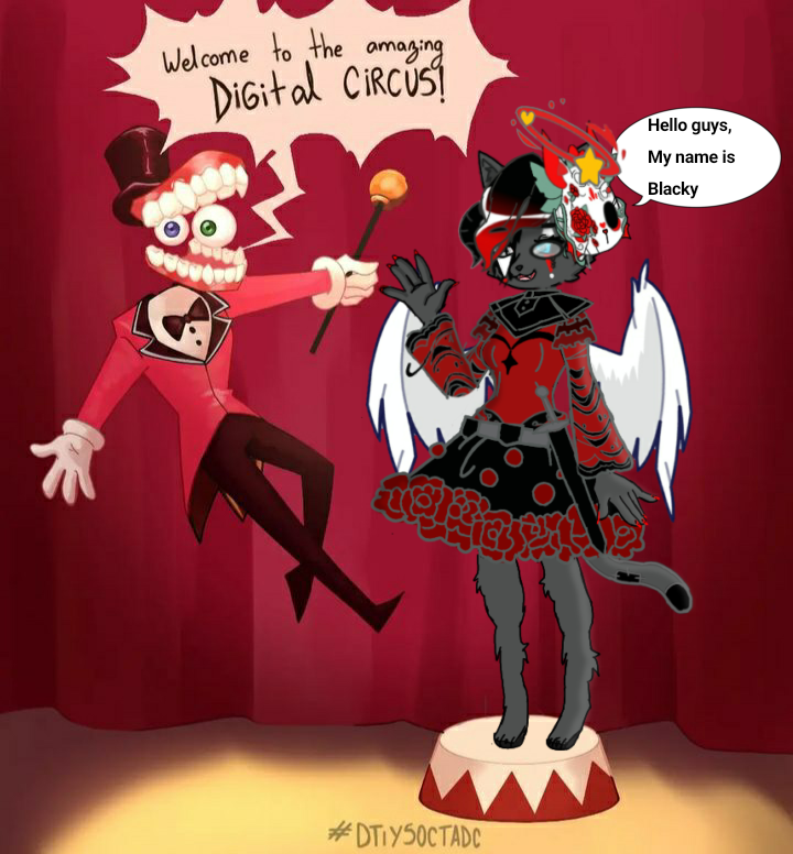 My oc as digital circus persona - ibisPaint