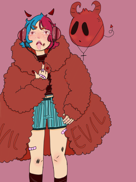 cute evil girls, art - ibisPaint