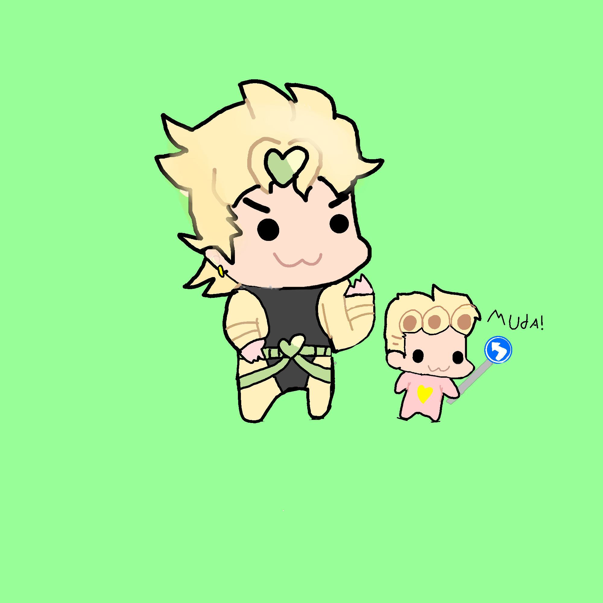 Cute DIO and Giorno - ibisPaint