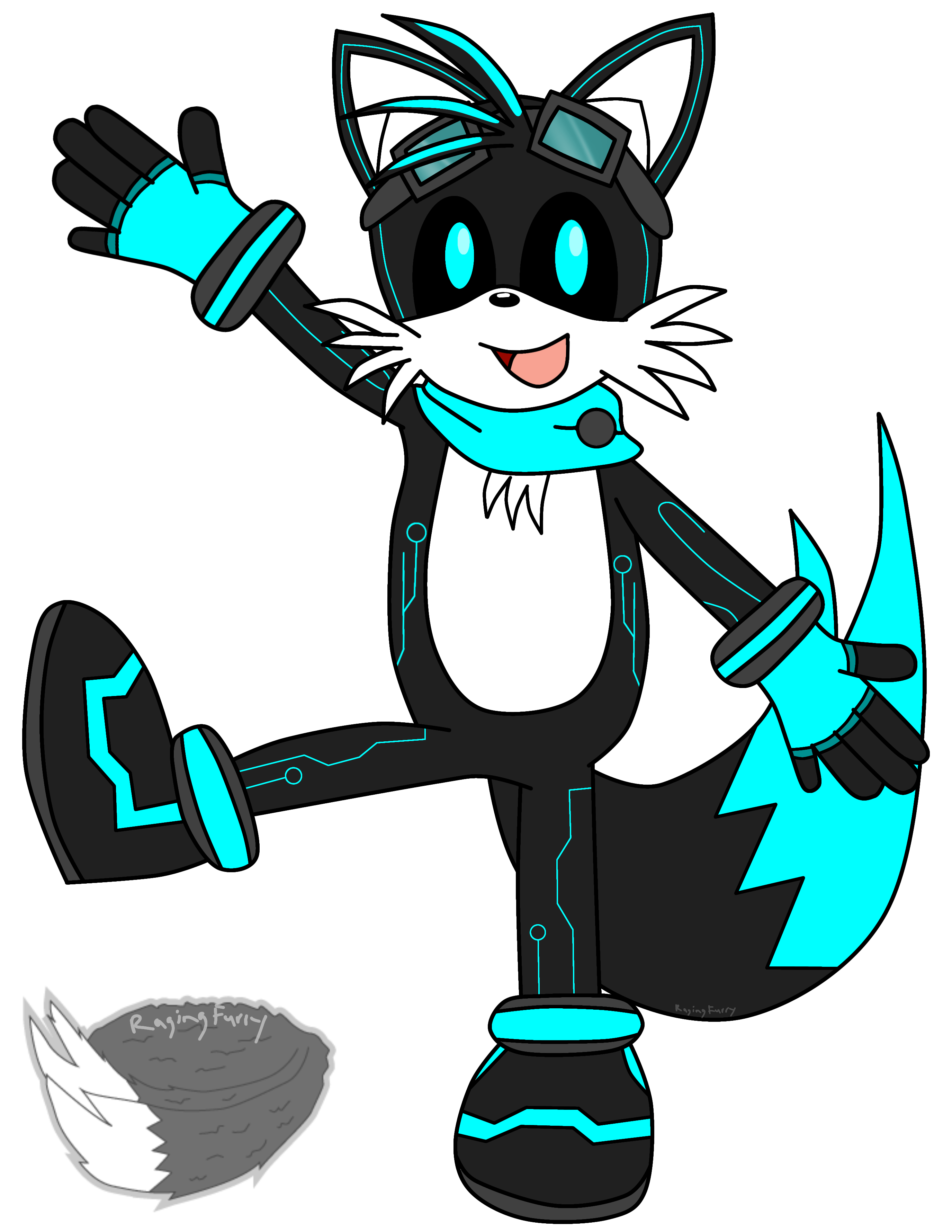 Art Trade Cyber DT the Neon Fox - ibisPaint