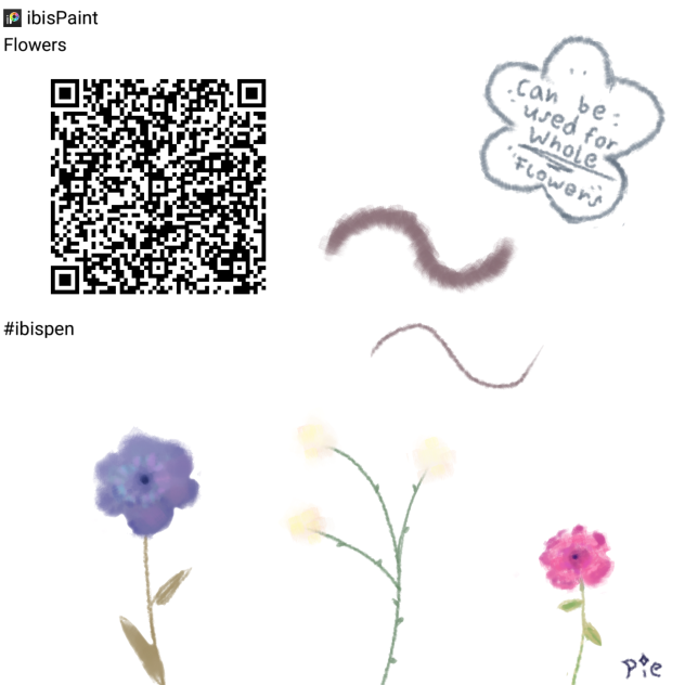 flower brush - ibisPaint