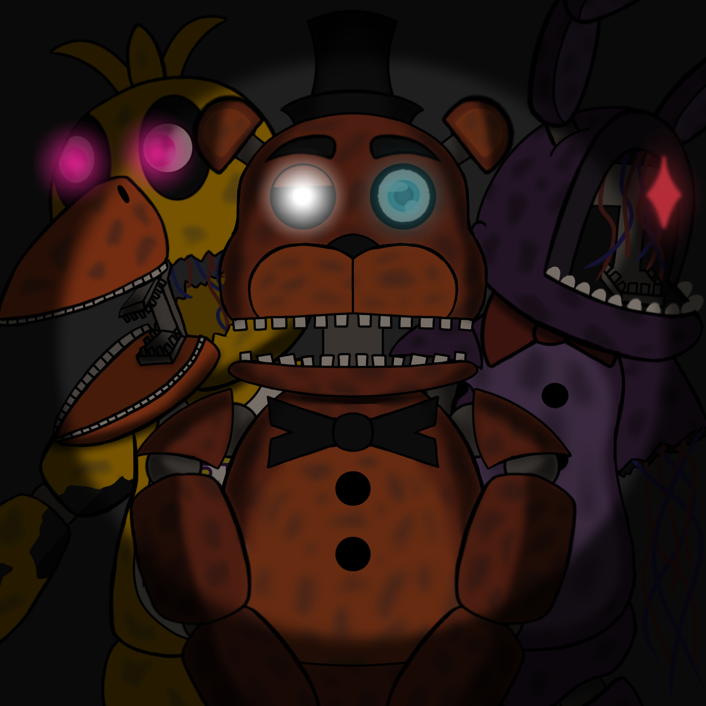 Withered animatronics - ibisPaint