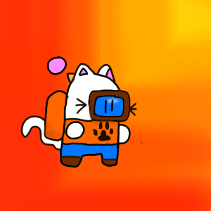 Cat Bomber in the style of Amoug Us - ibisPaint