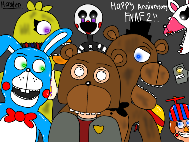 FNaF 2 Anniversary special speed draw - ibisPaint