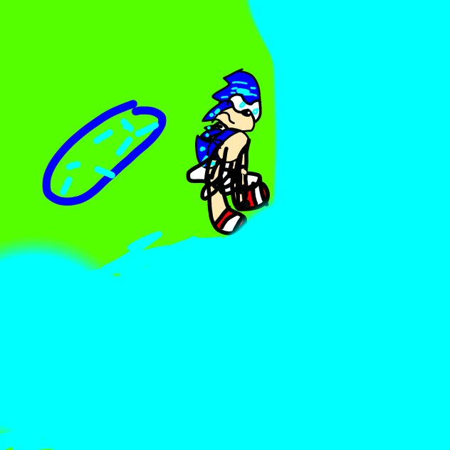 Sonic vs faker - ibisPaint