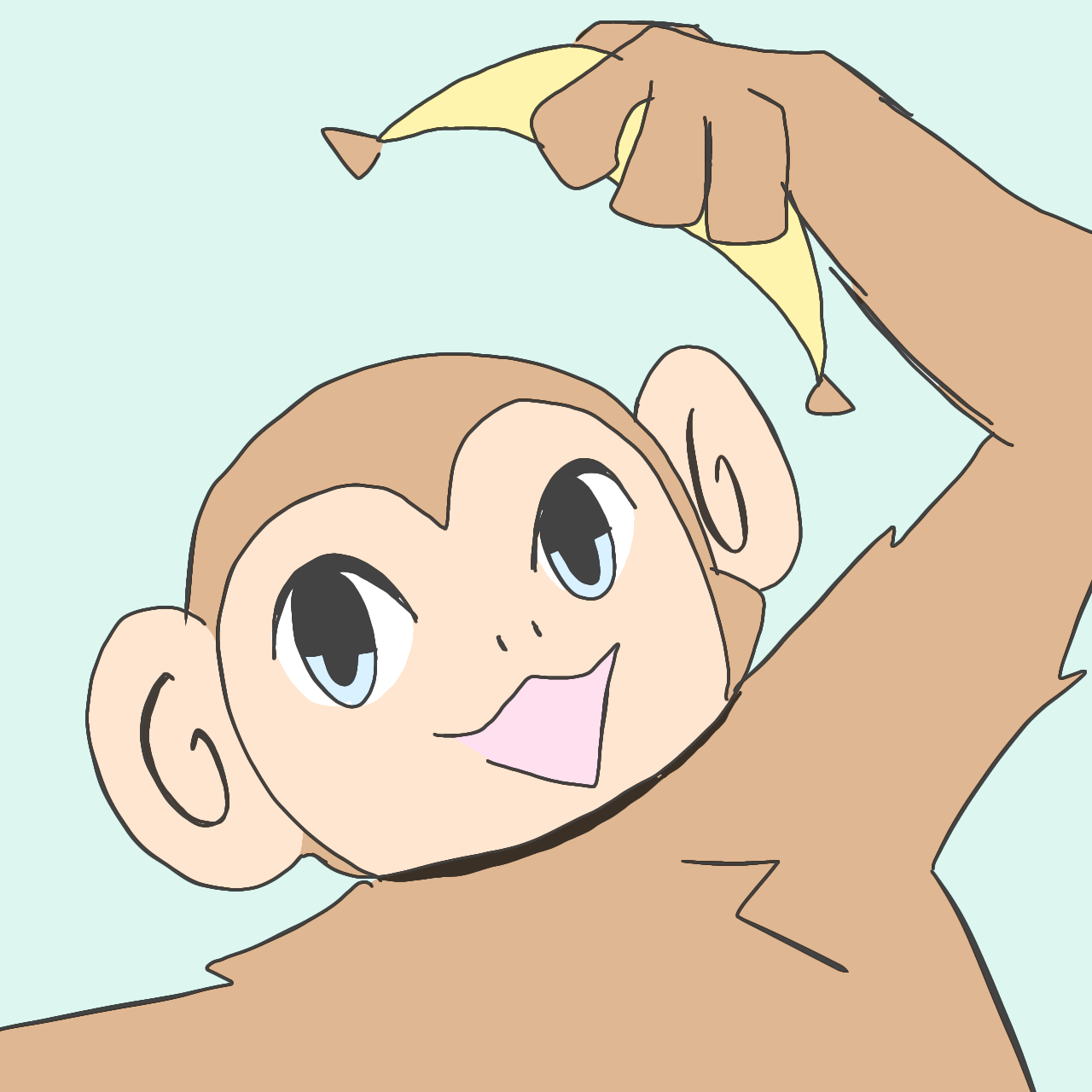 A monke - ibisPaint
