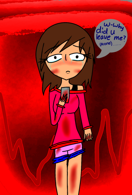 w-why did u leave me (alone) ..... - ibisPaint