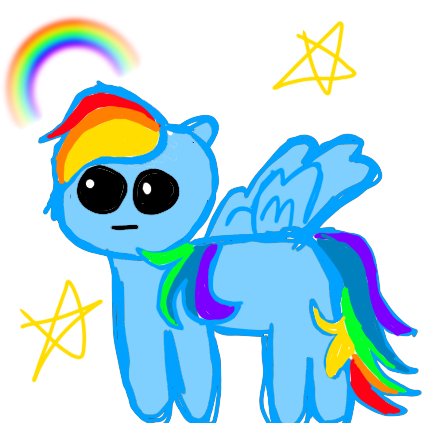 Rainbow Dash Autism Creature - ibisPaint