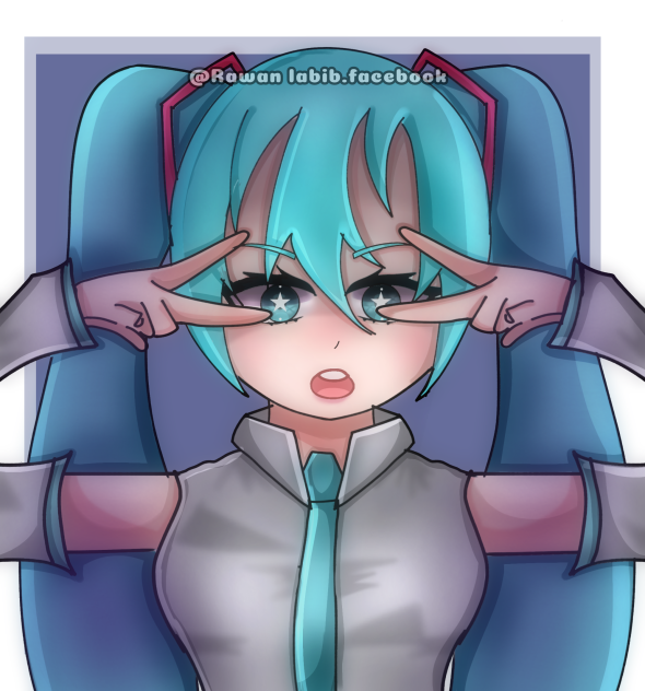 Miku beam (¿final ig ¿) - ibisPaint