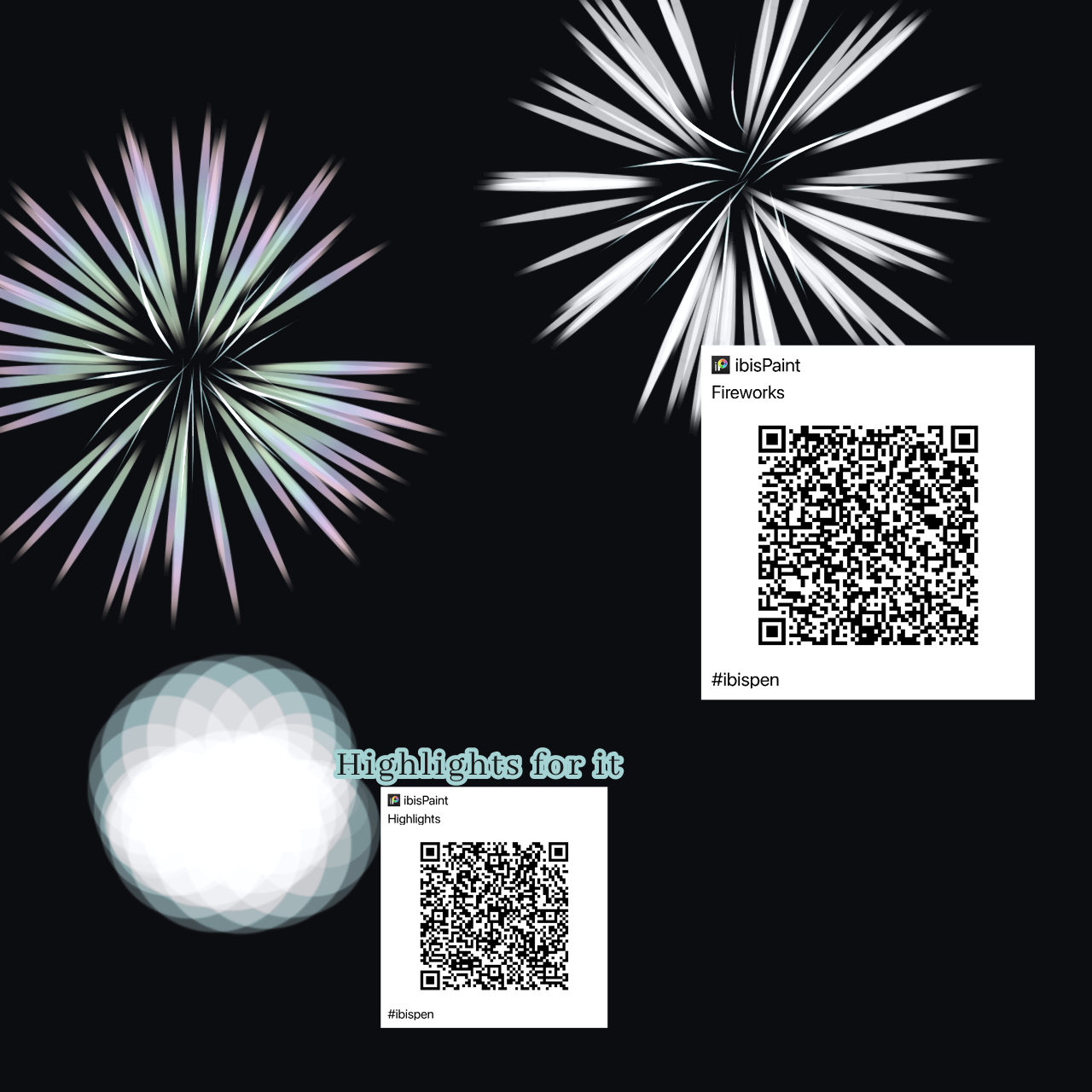 Fireworks brush code - ibisPaint