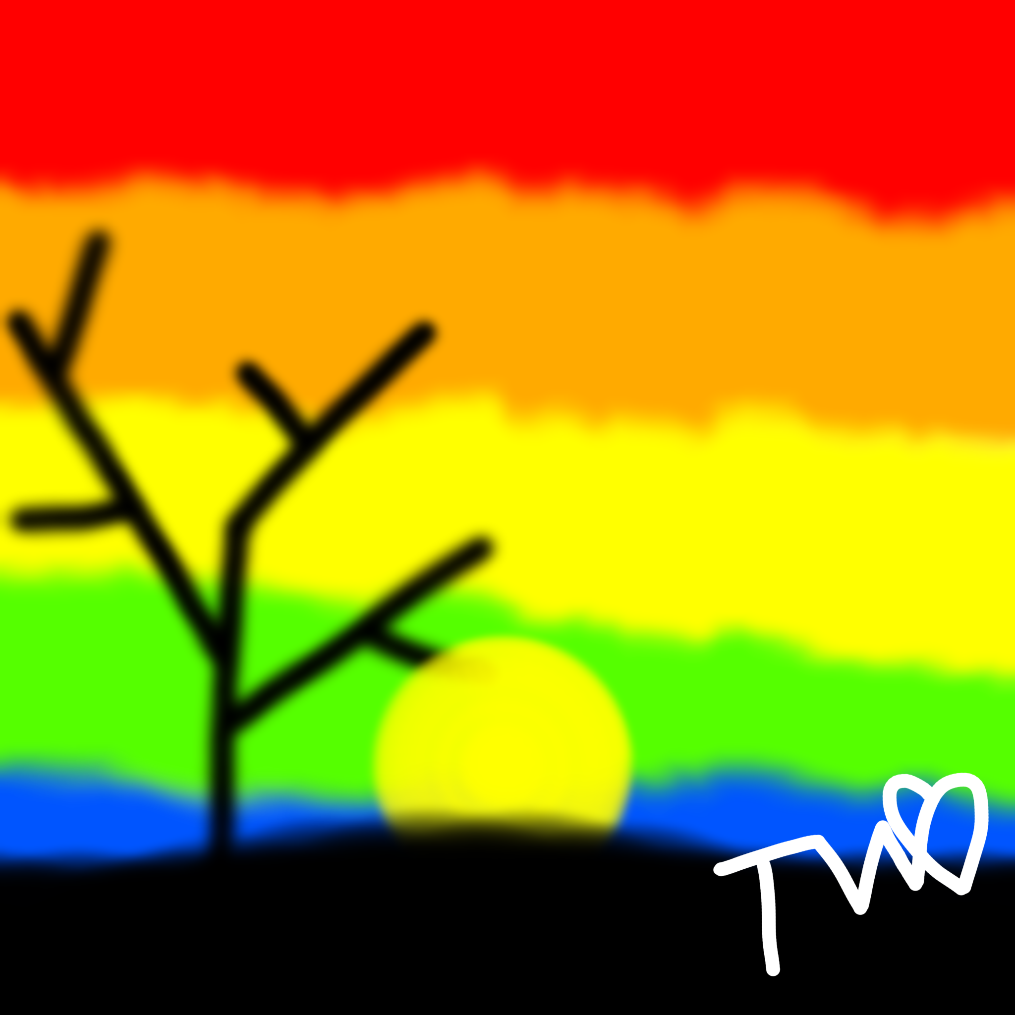 Tree in horizon - ibisPaint