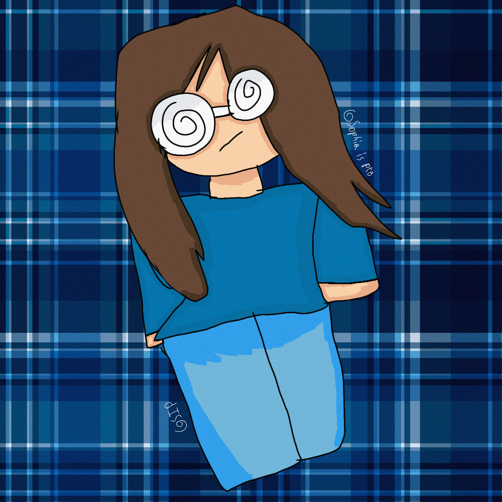 Random blue robloxian - ibisPaint