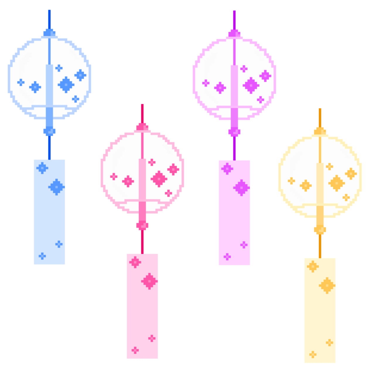 Wind chime (pixel) - ibisPaint