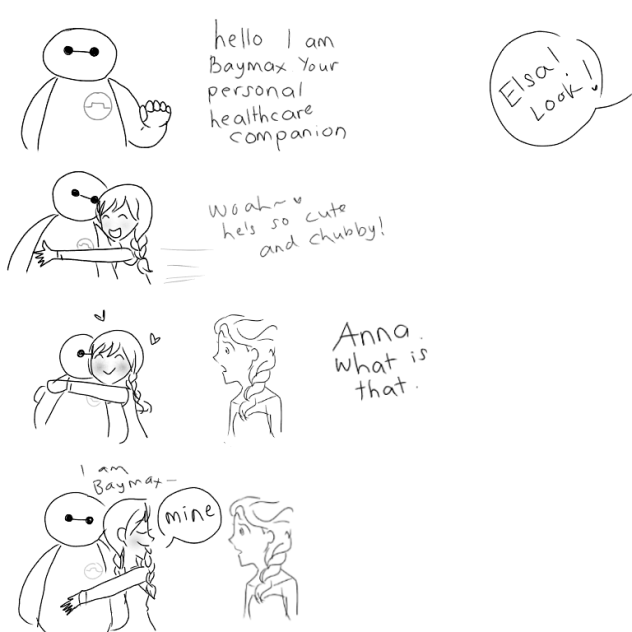 Frozen meets Baymax - ibisPaint