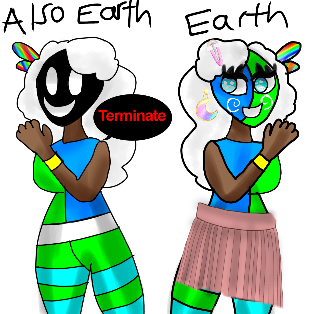 Earth being crazy fanart - ibisPaint