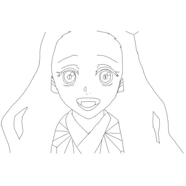 Nezuko Lineart - ibisPaint