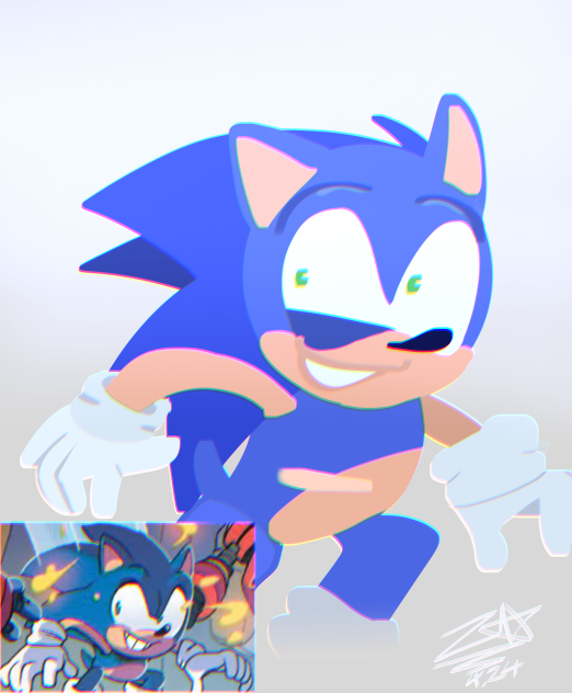 Sonic tweaking tf out - ibisPaint