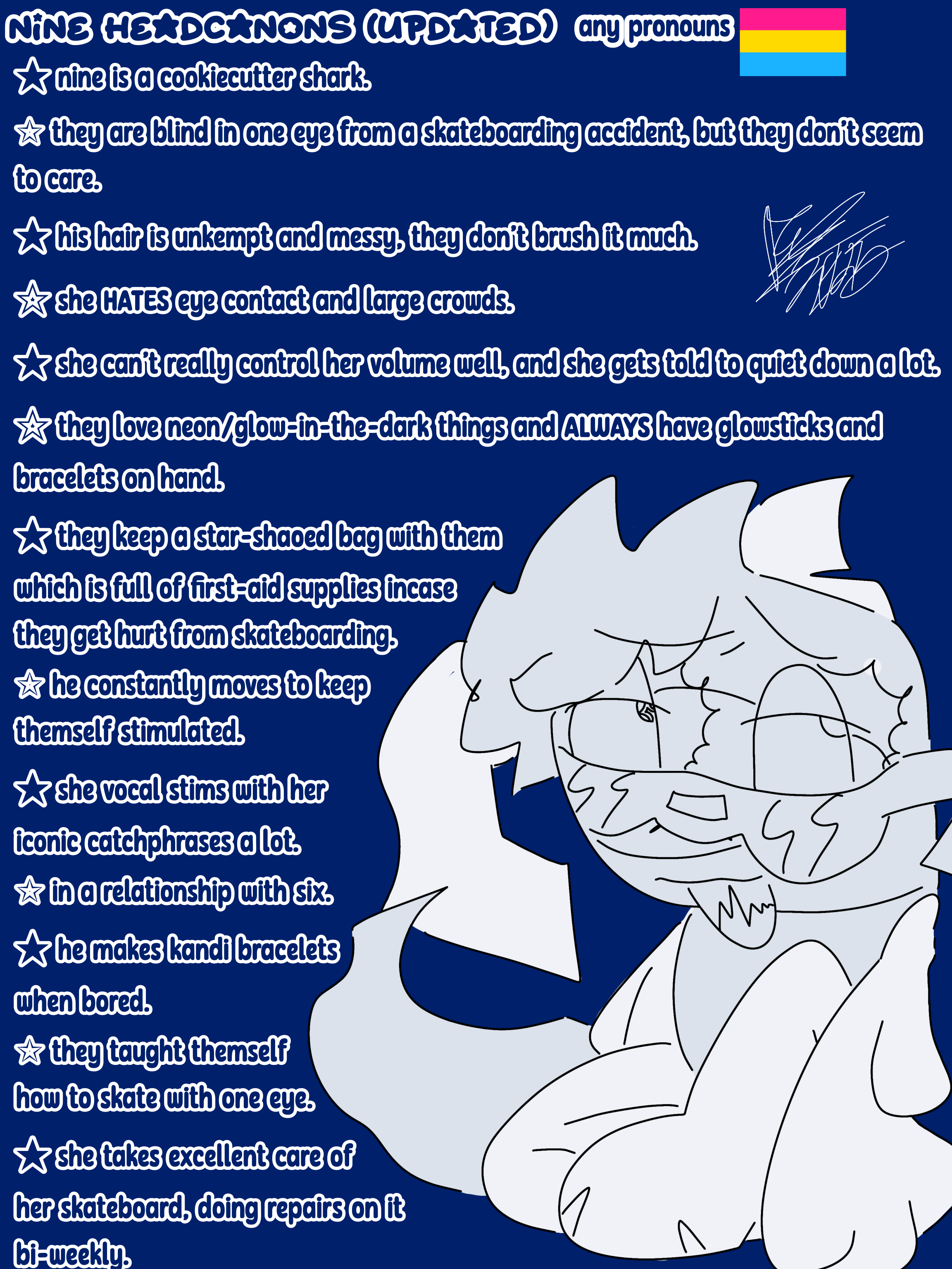 Nine Headcanons (UPDATED) - ibisPaint