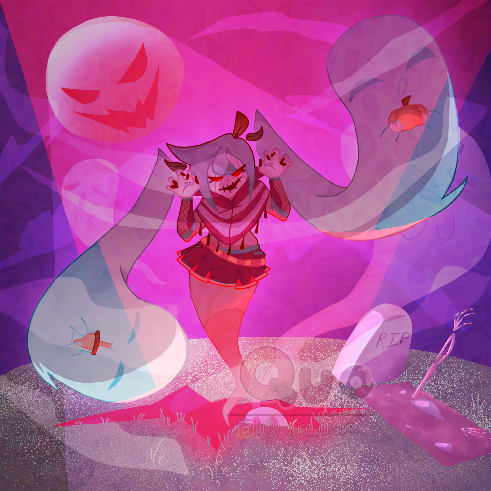 Spooky Miku - ibisPaint