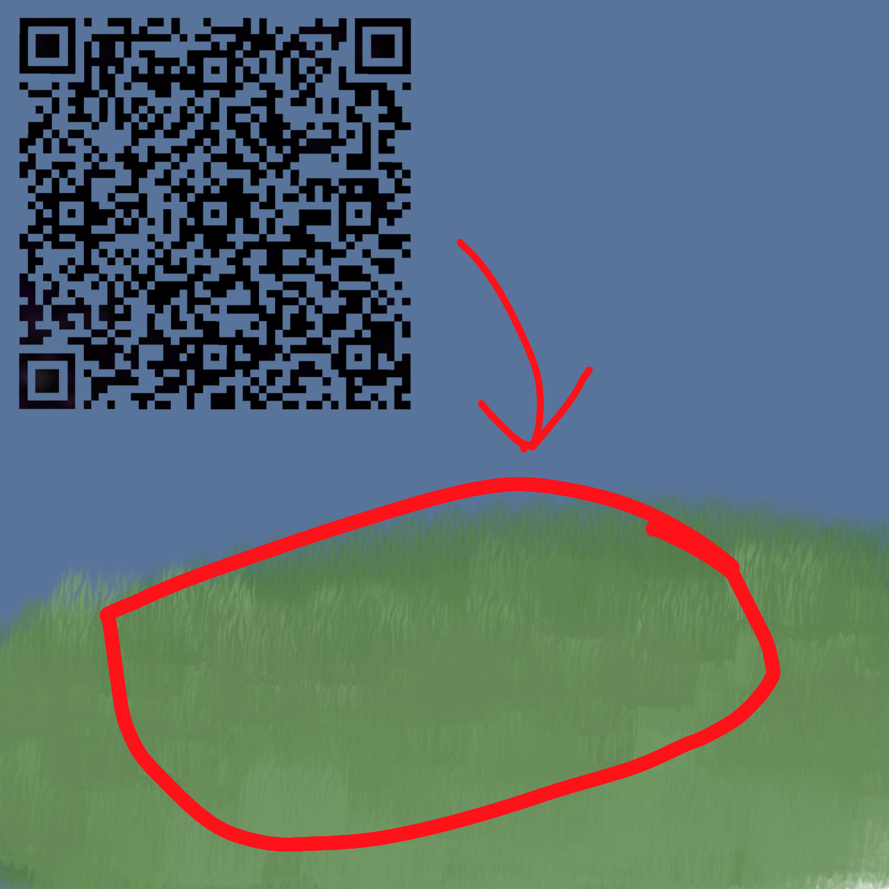 grass qr code - ibisPaint