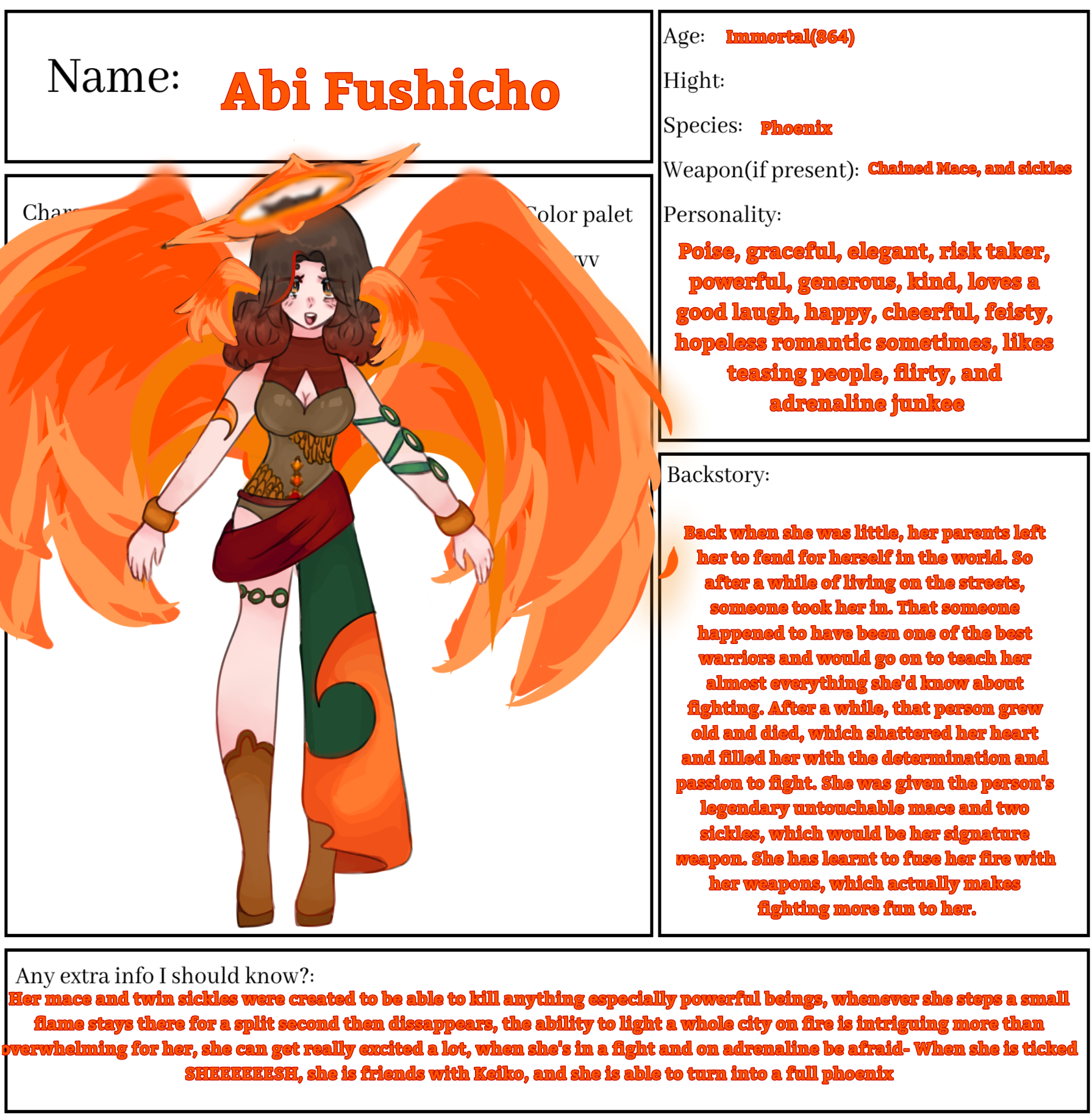 Eternal Flame of the Phoenix ️🧡💛 - ibisPaint