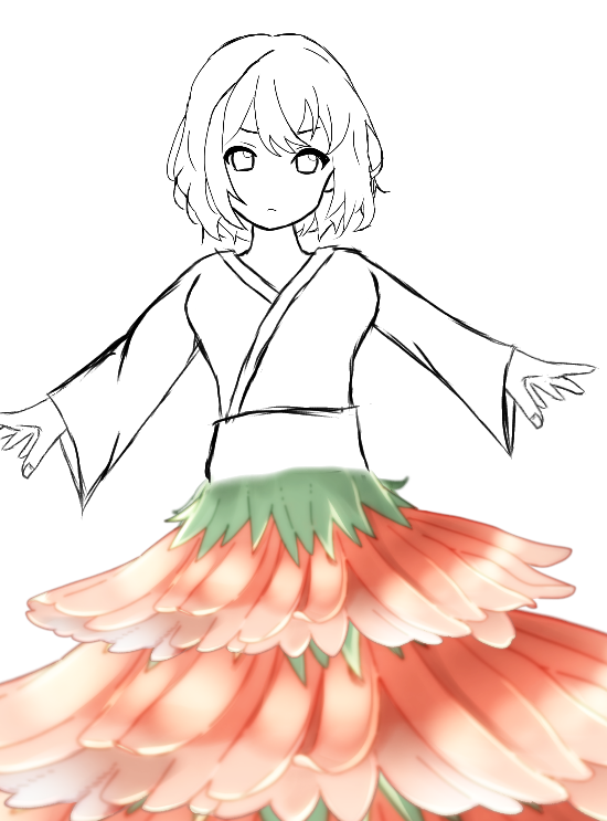 flower kimono - ibisPaint