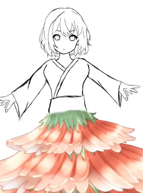 flower kimono - ibisPaint