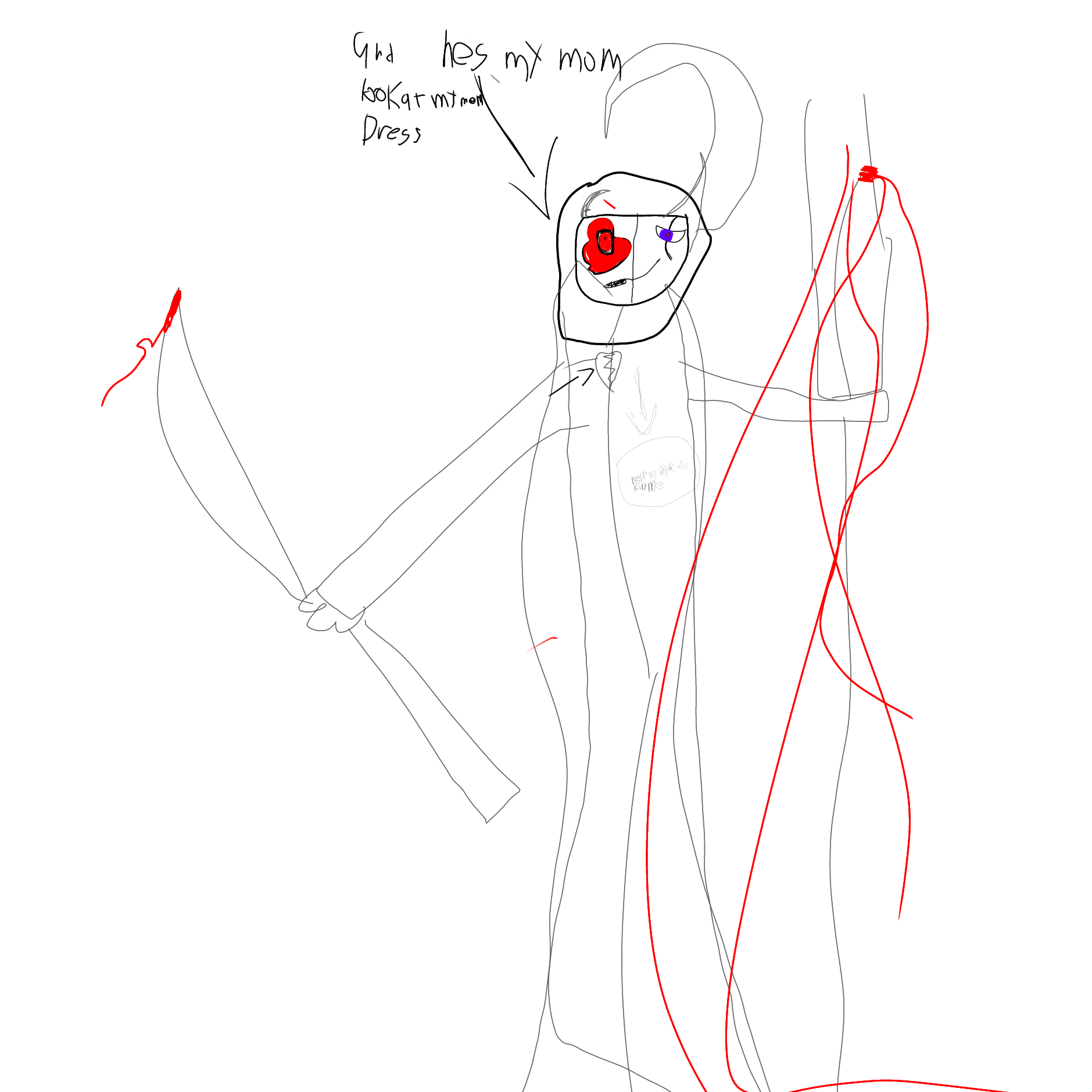 my mom will kill me - ibisPaint